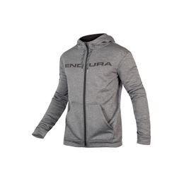Kapuzensweatjacke ENDURA "ENDURA Hoodie", Herren, Gr. S, grau, Obermaterial: 100% Polyester PES., regular fit, V-Ausschnitt, Sweatjacken, mit Gro&szlig;en Fronttaschen