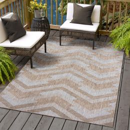 Teppich Sanat "Melissa 8004", blau, B:240cm H:10mm L:330cm, Kunstfaser, Teppiche, Teppich, Kurzflor, In -und Outdoor geeignet, Wohnzimmer