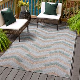 Teppich Sanat "Melissa 8004", grau, B:240cm H:10mm L:330cm, Kunstfaser, Teppiche, Teppich, Kurzflor, In -und Outdoor geeignet, Wohnzimmer