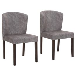 Esszimmerstuhl OTTO HOME "Prato", braun (cappuchino, schwarz), B:50cm H:83cm T:64cm, Kunstleder, Polyurethan, St&uuml;hle, Esszimmerstuhl