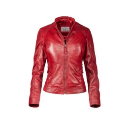 Lederjacke 7eleven "SEROSALI", Damen, Gr. 34, rot, Obermaterial: 100% Lammleder LEL. Futter: 100% Polyester PES., regular fit, Jacken, mit Stehkragen