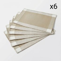 Platzset Home Affaire "Platzdeckchen", beige, B:33cm L:48cm, Platzsets