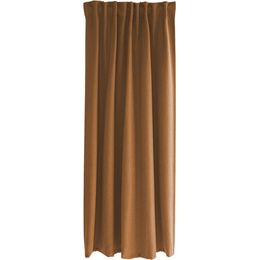 Vorhang HOMING "Galdin" Gr. 1, rot (ziegelrot), B:140cm H:175cm, Polyester, Gardinen, Verdunklungsvorhang, blickdicht, Thermo, Energiesparend