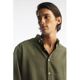 Oversized Button-Up Langarmhemd