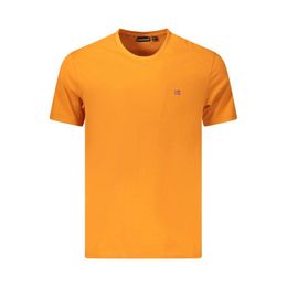 Napapijri Arancione Baumwoll Herren T-Shirt