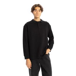 Regular Fit Polo-Kragen Knopf T-Shirt