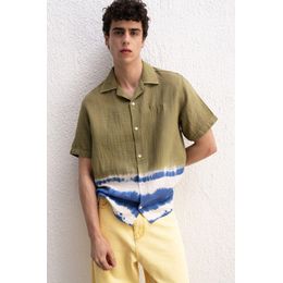 T-Shirt mit kurzen &Auml;rmeln in Batik-Optik