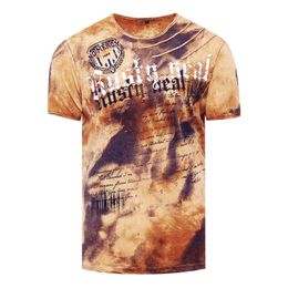 Rusty Neal Farbverlauf Batik T-Shirt mit Logo-Druck