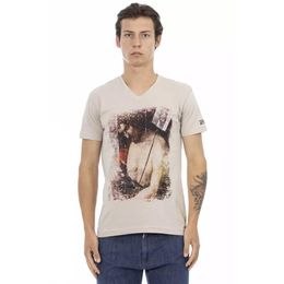 V-Ausschnitt Grafik T-Shirt