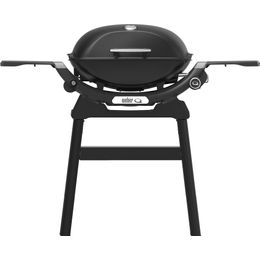 Gasgrill Weber "Q2200N", schwarz, B:126cm H:102cm T:52cm, Grills, Mit Deckelthermometer, abnehmbaren Seitentischen und Untergestell