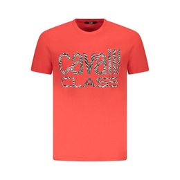 Cavalli Class Zebra-Print-Logo-T-Shirt