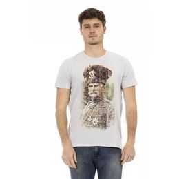 Trussardi Action Graues Baumwoll-Herren T-Shirt