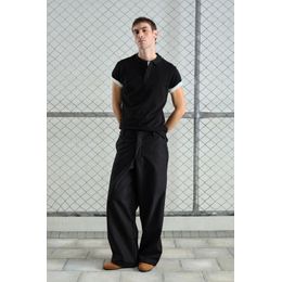 Bequeme Weite Beinhose mit Tasche