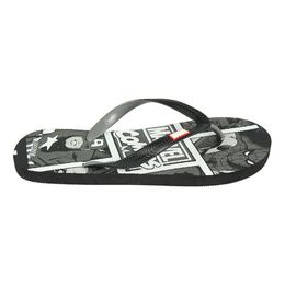 The Avengers - Flipflops f&uuml;r Herren/Damen Unisex (Schwarz/Wei&szlig;)