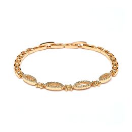 Luxenter Armband mit Zirkonia, 18 Karat Gelbgold-Finish &ndash; Velself