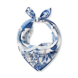 Modetuch Codello "Codello Nickituch", Damen, blau, Obermaterial: 100% Seide silk., Modet&uuml;cher, Seide-Finish