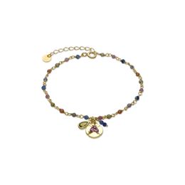 Luxenter Sterling Silber 925 und Multicolour Zirkonia Armband 18k Gold Finish - Iorz