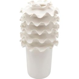 Dekovase KARE DESIGN "Viento Wei&szlig;", wei&szlig;, B:18cm H:39,5cm T:18cm, Porzellan, Vasen, 35 oder 39 cm