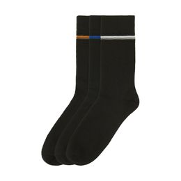 Ben Sherman - Socken f&uuml;r Herren, Bambus (3er-Pack) (Schwarz)