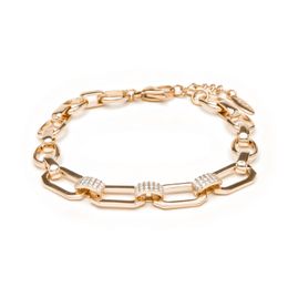 Luxenter Armband mit 18 Karat Gelbgold-Finish und Brillantschliff-Zirkonia &ndash; Askev