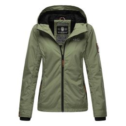 Marikoo Damen &Uuml;bergangsjacke &ndash; Brombeere, leicht mit Kapuze & Kragen