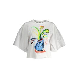 Desigual Marisal Bluse Boxy Oberteil mit kurzen &Auml;rmeln