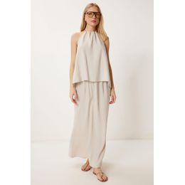Halter-Nacken-Bluse & Maxi-Rock Co-Ord Set