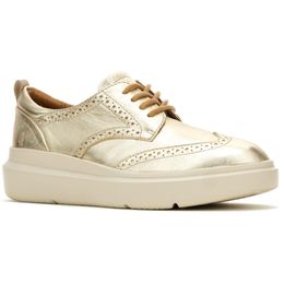 Hush Puppies Joy Leder Damen Champagner Brogues Schuhe