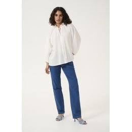 Kaffe Langarm-Bluse Loose fit Chalk white