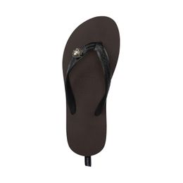 Uzurii Mondriaan Switch Mid Heel Flip Flop Kaffee
