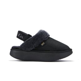 Australia Luxe Peggy schwarze Hausschuhe