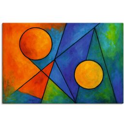 Wandbild Artland "Farbkomposition im Gleichgewicht", bunt (farbe bild(er): farbig), B:120cm H:80cm, Bilder, als Alubild, Leinwandbild, Poster, Wandaufkleber in verschied. Gr&ouml;&szlig;en
