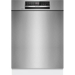 Bosch Unterbaugeschirrsp&uuml;ler "SMU6ECS12E", Energieeffizienz: A (A-G), silber (geb&uuml;rsteter stahl), B:59,8cm H:81,5cm T:57,3cm, Geschirrsp&uuml;ler, Made in Germany, flexible K&ouml;rbe & 3-fach Rack Matic