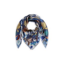 Modetuch Codello "Codello Tuch", Damen, blau, Obermaterial: 100% Seide silk., Modet&uuml;cher, mit Blumenmuster