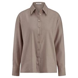 Peter Hahn - Long-Bluse, beige, Gr. 44 / L - Leinen