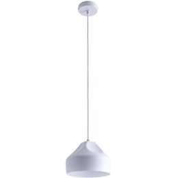 Paco Home Pendelleuchte "HURLEY U", wei&szlig;, 1, &Oslash; 22cm H: 170,5cm, Leuchten, H&auml;ngelampe Esszimmer K&uuml;chenlampe H&auml;ngend Esstischlampe Innen Gold, Pendelleuchte