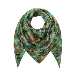 Modetuch Codello "Codello Tuch", Damen, gr&uuml;n, Obermaterial: 100% Polyester PES., Modet&uuml;cher, mit Allover-Print