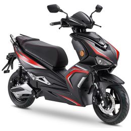 E-Motorroller Luxxon "Luxxon F18e (45km/h)", schwarz, schwarz, Elektromotorroller, 45 km/h, Elektroroller mit Stra&szlig;enzulassung, LED-Paket, B:71cm H:118cm L:184cm