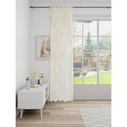 Vorhang HOMING "Folla" Gr. 1, grau, B:140cm H:245cm, Polyester, Gardinen, Vorhang Folla