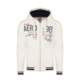 Sweatjacke Carisma "Carisma Sweatjacke", Herren, Gr. 3XL, wei&szlig;, Obermaterial: 70% Baumwolle CO. 30% Polyester PES., regular fit, Sweatjacken Sweatjacke, Regular