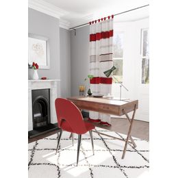 Vorhang HOMING "Cosoria" Gr. 1, rot, B:140cm H:245cm, Chenille, Polyester, Gardinen