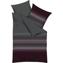 Bettw&auml;sche Kaeppel "Smart", rot (burgund), B/L: 155cm x 220cm, 1 Stk., 1 Stk., Mako-Satin, B/L: 80cm x 80cm, 2 Stk., Mako-Satin, Obermaterial: 100% Baumwolle, Bettw&auml;sche, Bettw&auml;sche
