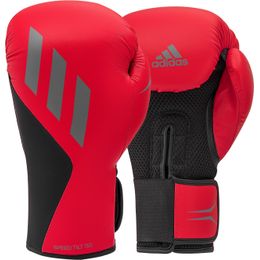 Boxhandschuhe adidas Performance "Speed Tilt 150" Gr. 12, rot (rot, schwarz), Boxhandschuhe, 12 12, Kunstleder