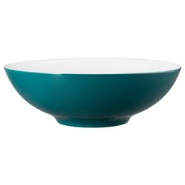 Sch&uuml;ssel Seltmann Weiden "Life Fashion", blau (wei&szlig;, trendy petrol), B:30,3cm H:9,9cm L:30,3cm T:30,3cm &Oslash;:30,3cm, Porzellan, Sch&uuml;sseln, Sch&uuml;ssel, Schale rund, 30 cm