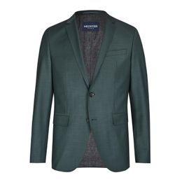 Sakko HECHTER PARIS "HECHTER PARIS FM Sakko", Herren, Gr. 102, hunter gr&uuml;n, Obermaterial: 53% Polyester PES. 43% Schurwolle WV. 4% Elasthan EL., regular fit, tiefer V-Ausschnitt, Sakkos Sakko, Unimuster