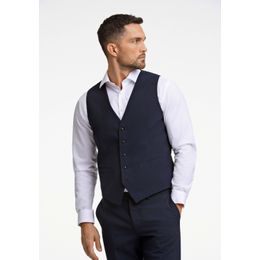 Anzugweste LINDBERGH "Weste Modern Fit", Herren, Gr. 54, blau (navy), Obermaterial: 67% Polyester, 28% Viskose, 5% Elasthan. Futter: 98% Polyester, 2% Elasthan, Westen Anzugweste