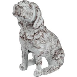T&uuml;rstopper AMBIENTE HAUS "T&uuml;rstopper aus Gusseisen - Hund sitzend", grau, B:14cm H:16cm T:8cm, Gusseisen, T&uuml;rstopper