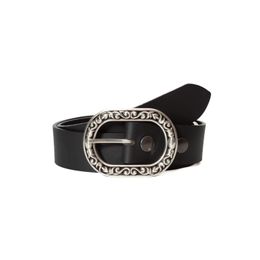Lederg&uuml;rtel BA98-Cologne "BA98-Cologne Wechselg&uuml;rtel", Damen, Gr. 100, schwarz, Obermaterial: 100% Lammleder LEL., G&uuml;rtel Lederg&uuml;rtel, mit austauschbarer Schlie&szlig;e mit Blumenmotiv