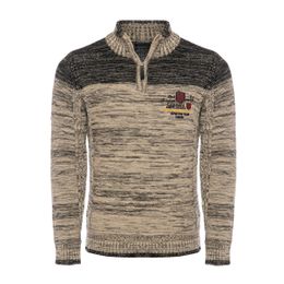 Strickpullover Carisma "Carisma Pullover", Herren, Gr. M, beige, Obermaterial: 100% Polyacryl PAN., regular fit, Pullover Strickpullover, Premium Strickpullover