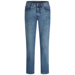 Tapered-fit-Jeans Pierre Cardin "Lyon", Herren, Gr. 35-34, L&auml;nge 34, blau fashion, Obermaterial: 82% Baumwolle CO. 16% Polyester PES. 2% Elasthan EL., Jeans, mit geradem Schnitt
